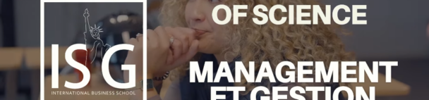 MSc Management et gestion de projet - ISG Business School