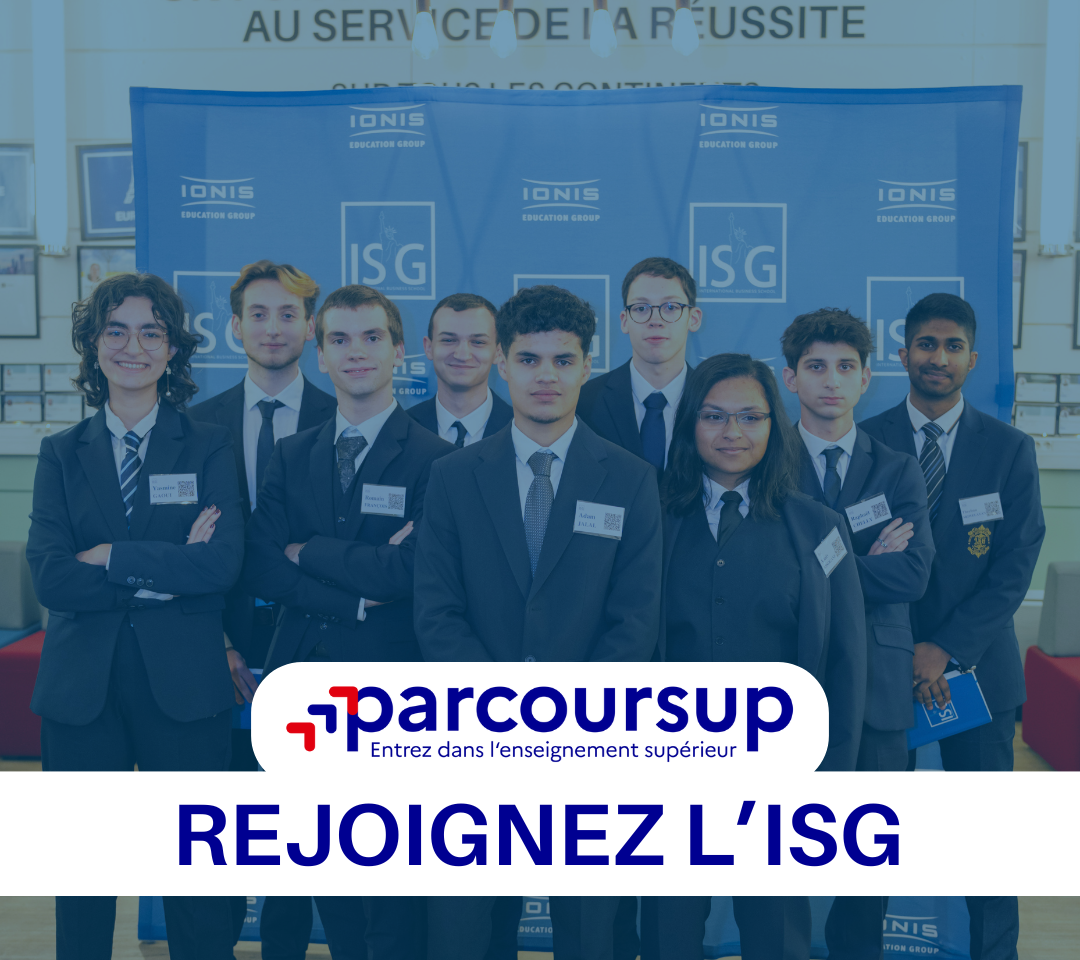 ISG - Parcoursup 2026 : rejoignez l'ISG